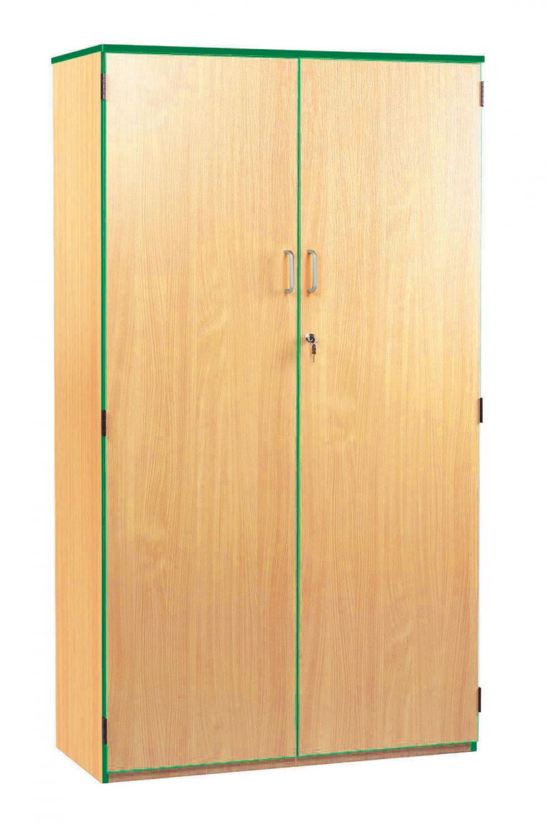 Coloured Trim Locking Cupboards - Furniture For Schools